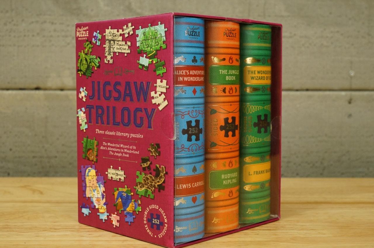 Professor Puzzle Jigsaw Trilogy Set Wizard of Oz Jungle Book Alice in ...