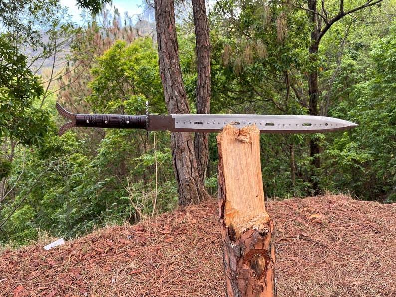 22" Blade Tactical Sword | Hand forged Viking Sword | Truck Leaf spring ...