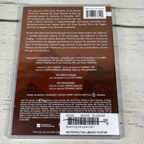 PBS Secrets of the Dead: Scanning the Pyramids DVD - DVDs & Blu-ray Discs