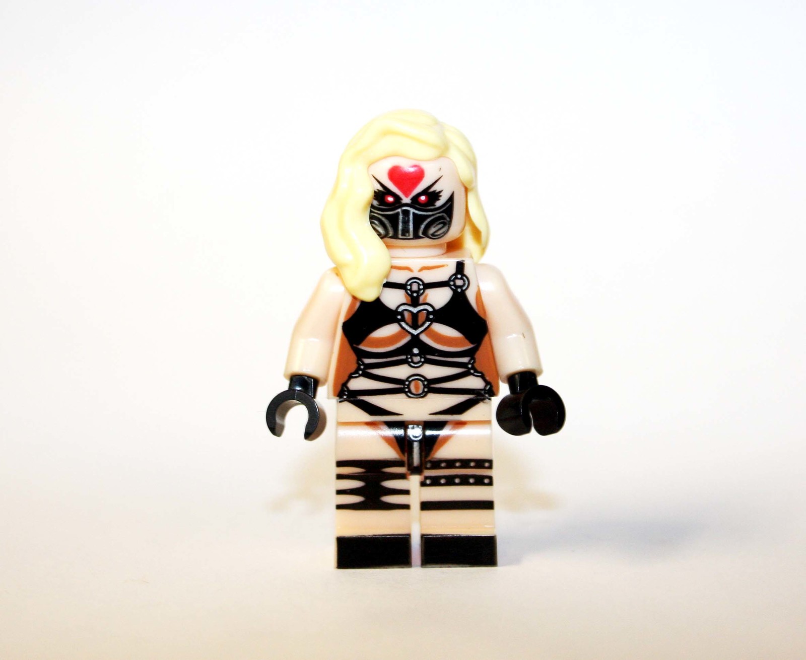 Minifigure Custome Leather Gear Girl Woman Blond Hair - LEGO (R ...