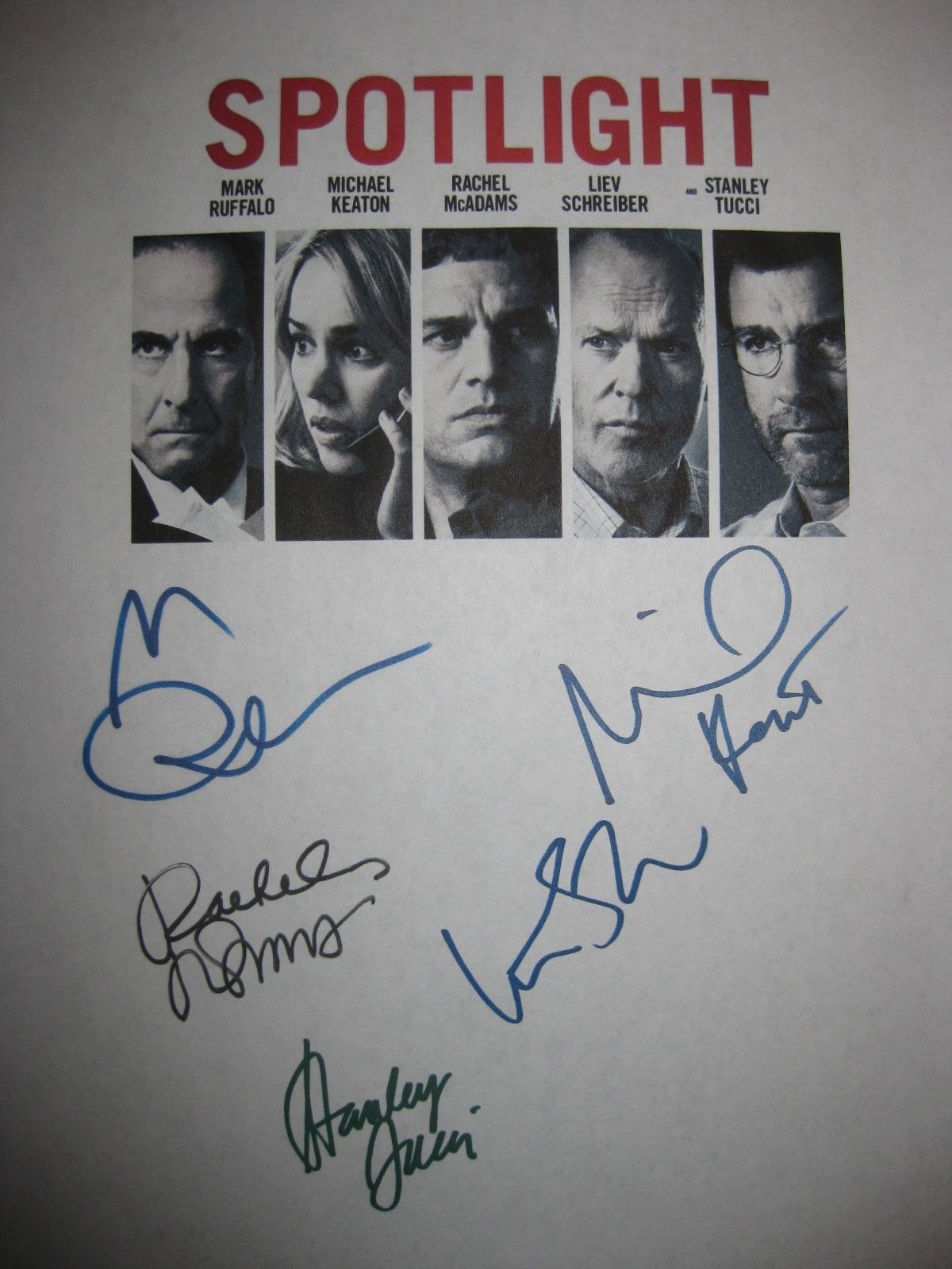 Spotlight Signed Film Script Mark Ruffalo and 47 similar items