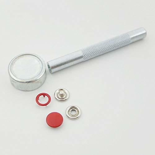 Bluemoona 100 Sets - 3/8" 9.5mm Open Ring No Sew Snaps Fasteners Swing ...