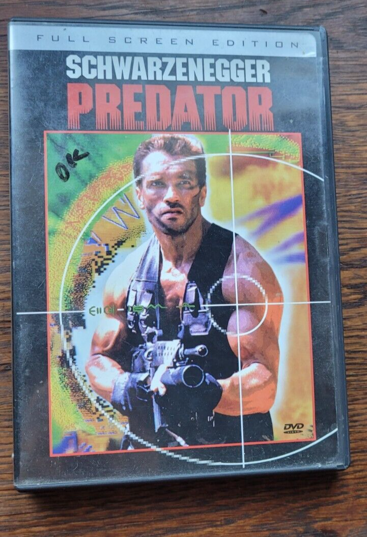 Predator Spotlight Screen DVD 2006 Full Screen Arnold Schwarzenegger ...