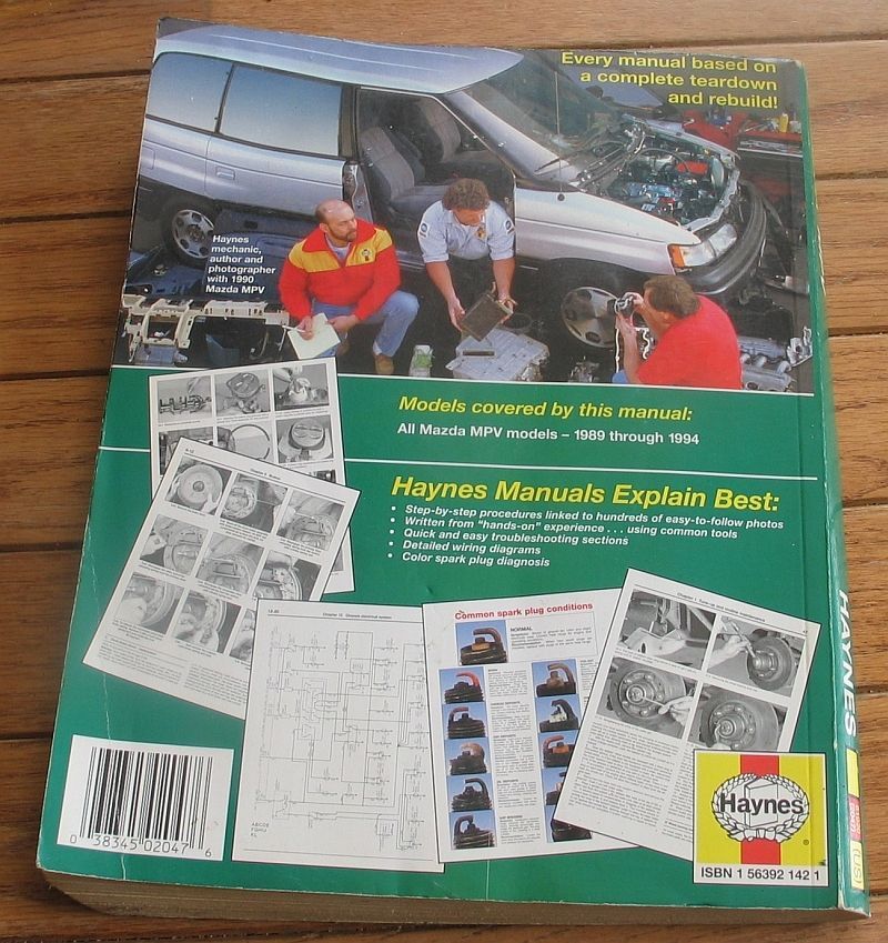 MAZDA MPV 1989 - 1994 all models HAYNES MANUAL #61020 (2047) - Car ...