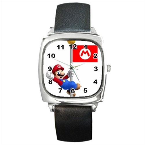 Square Watch Super Mario Cosplay Halloween - Wristwatches