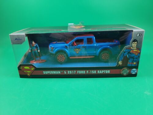 2017 Ford F-150 Raptor Pickup & Superman Figure 1/32 Diecast / JADA ...