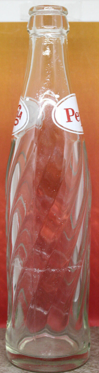 1966 Pepsi Glass Bottle 10 Fluid Ounce Oval and similar items
