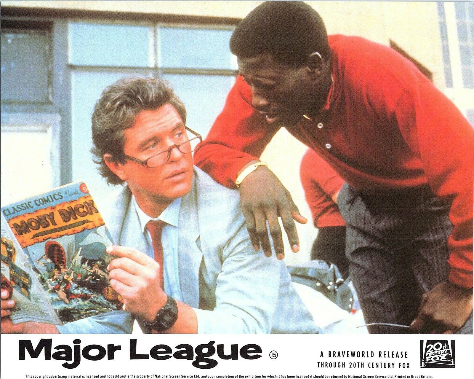 Major League 1989 original 8x10 lobby card Tom Berenger & Wesley Snipes ...
