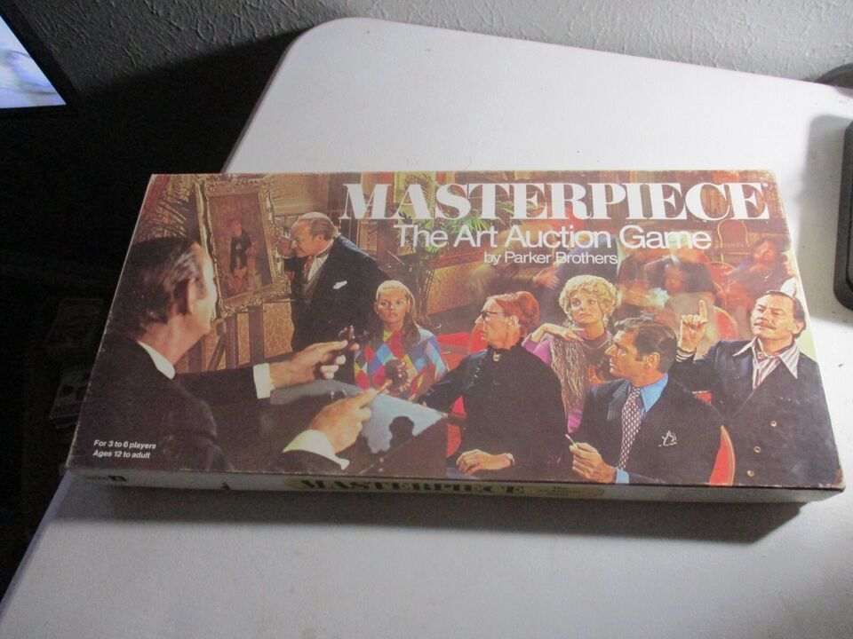 Vintage Masterpiece Art Auction Board Game Parker Brothers 1970 ...