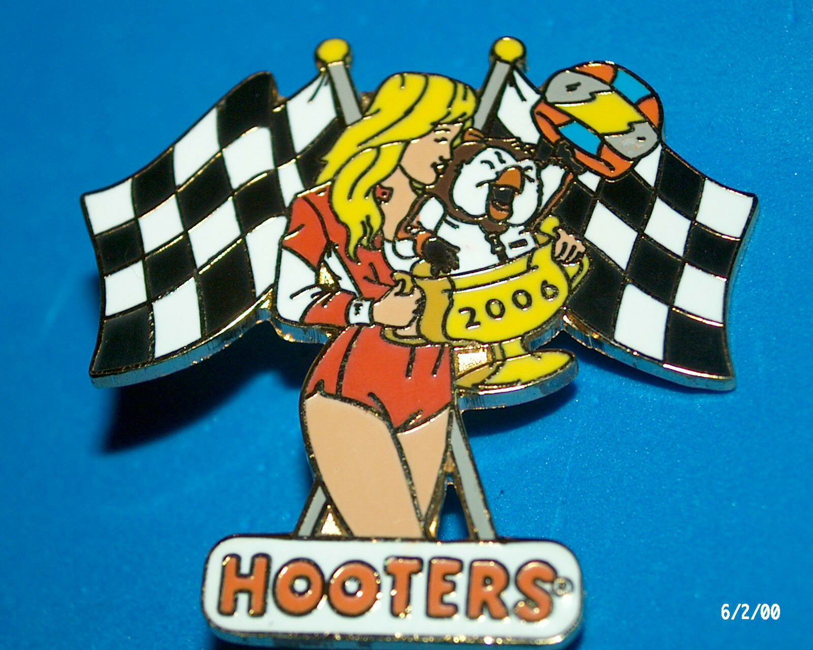 Hooters Girl Race Winner 2006 Checker Flag and 29 similar items