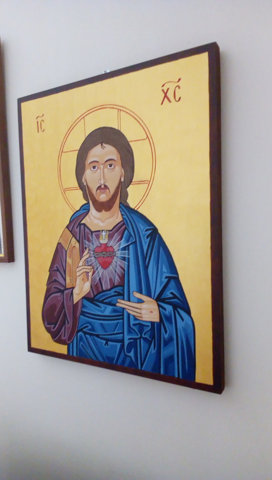 Catholic icon of Jesus Christ Sacred Heart - Icons