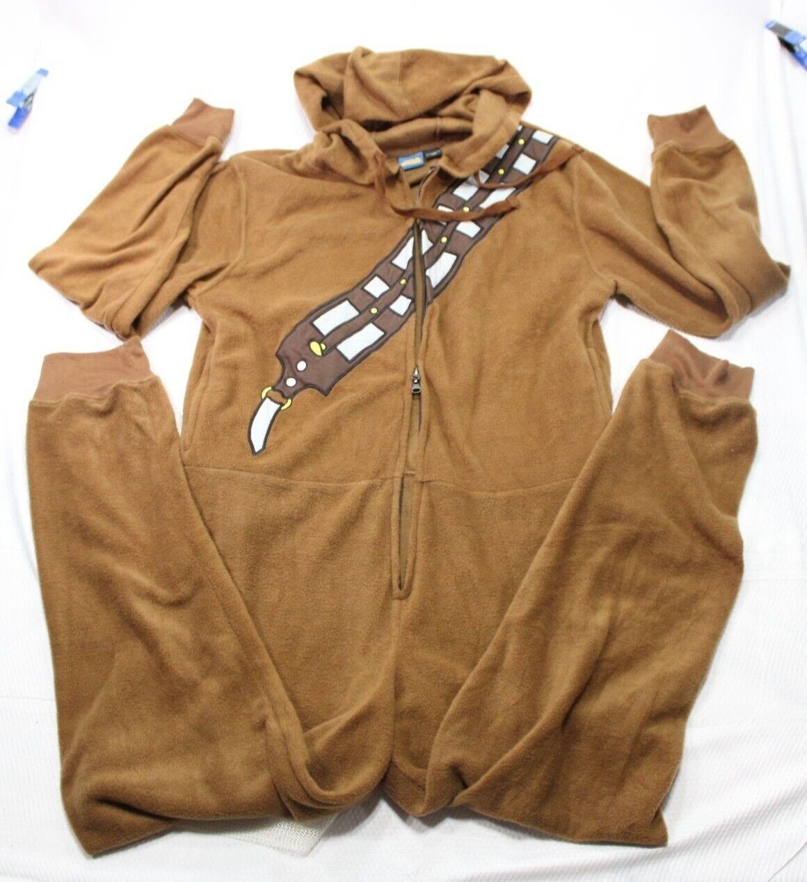 Star Wars Chewbacca Adult Fleece One Piece Costume Pajamas With Hood ...
