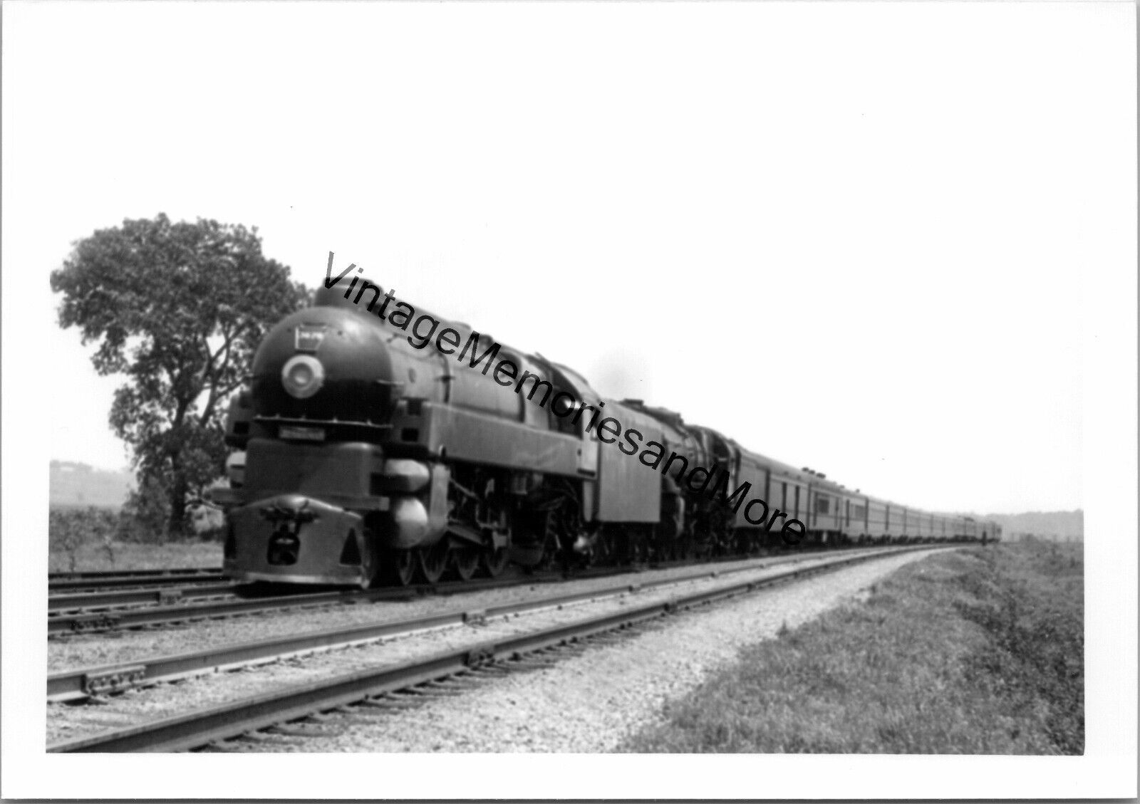 1947 Pennsylvania Railroad 3678 Steam Locomotive Illinois Real Photo T2 ...
