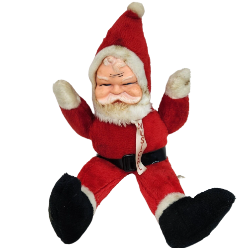 VINTAGE CHRISTMAS BROADWAY TOY MUSICAL WIND UP SANTA STUFFED ANIMAL ...