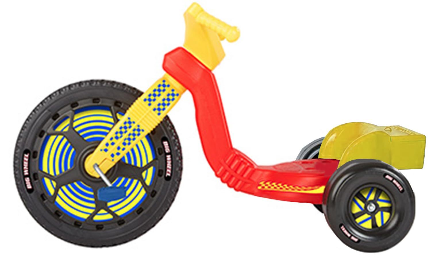 The Original Big Wheel 16" Trike - Classic with Yellow Saddle Back Seat ...