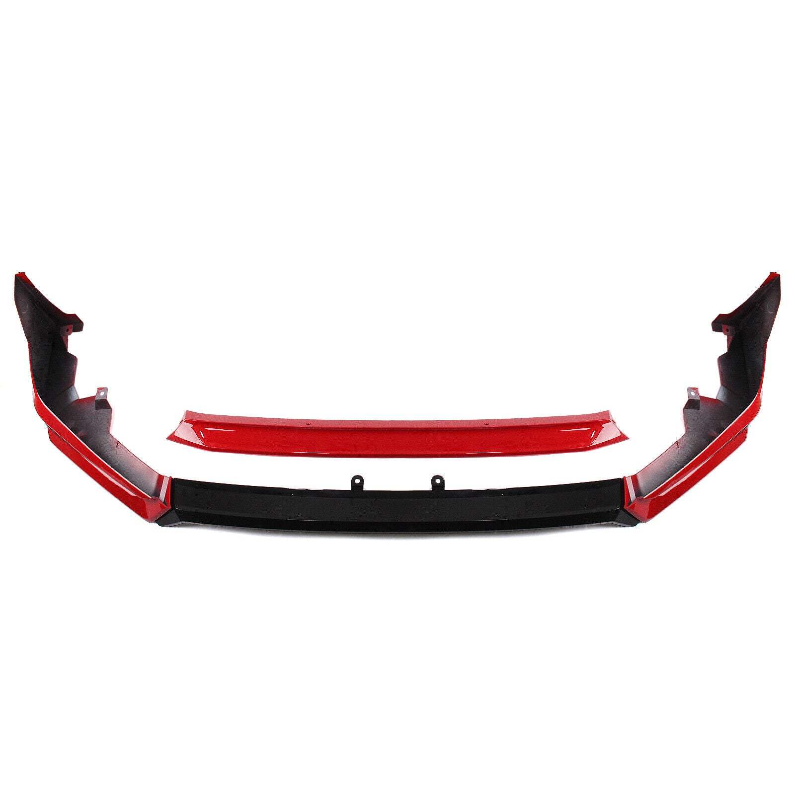 Red Front Bumper Spoiler Lip Kit fits Honda Civic 2022-2024 All Models ...