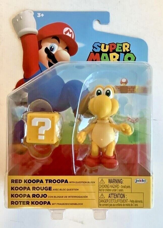 Jakks Pacific 41179 World of Nintendo 4" KOOPA TROOPA W/QUESTION BLOCK ...