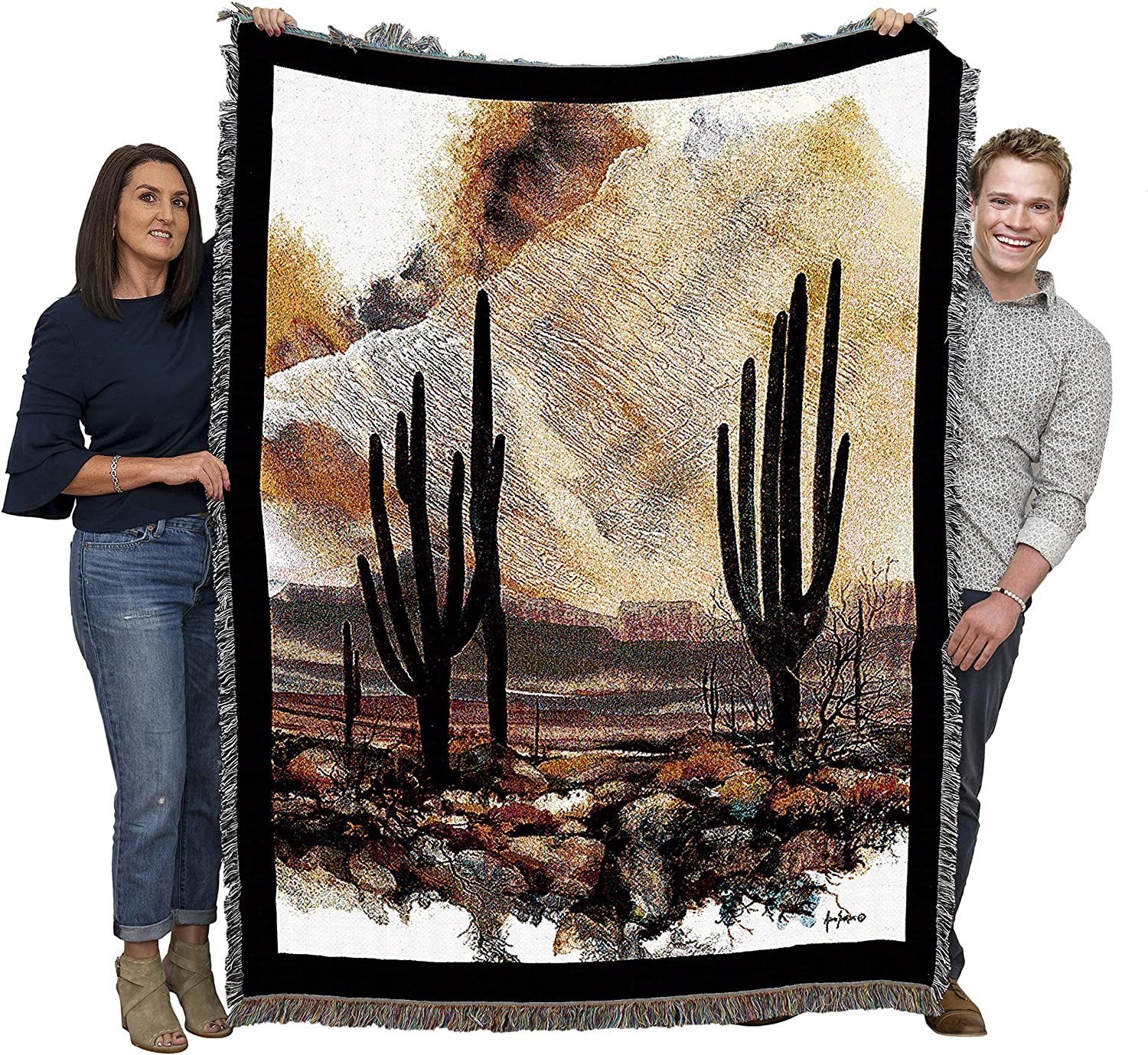 Sonoran Sentinels Blanket by Adin Shade - Southwest Scenic - Gift for ...