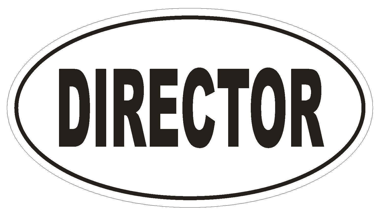 DIRECTOR Oval Bumper Sticker or Helmet Sticker D1728 Euro Oval - Decals ...