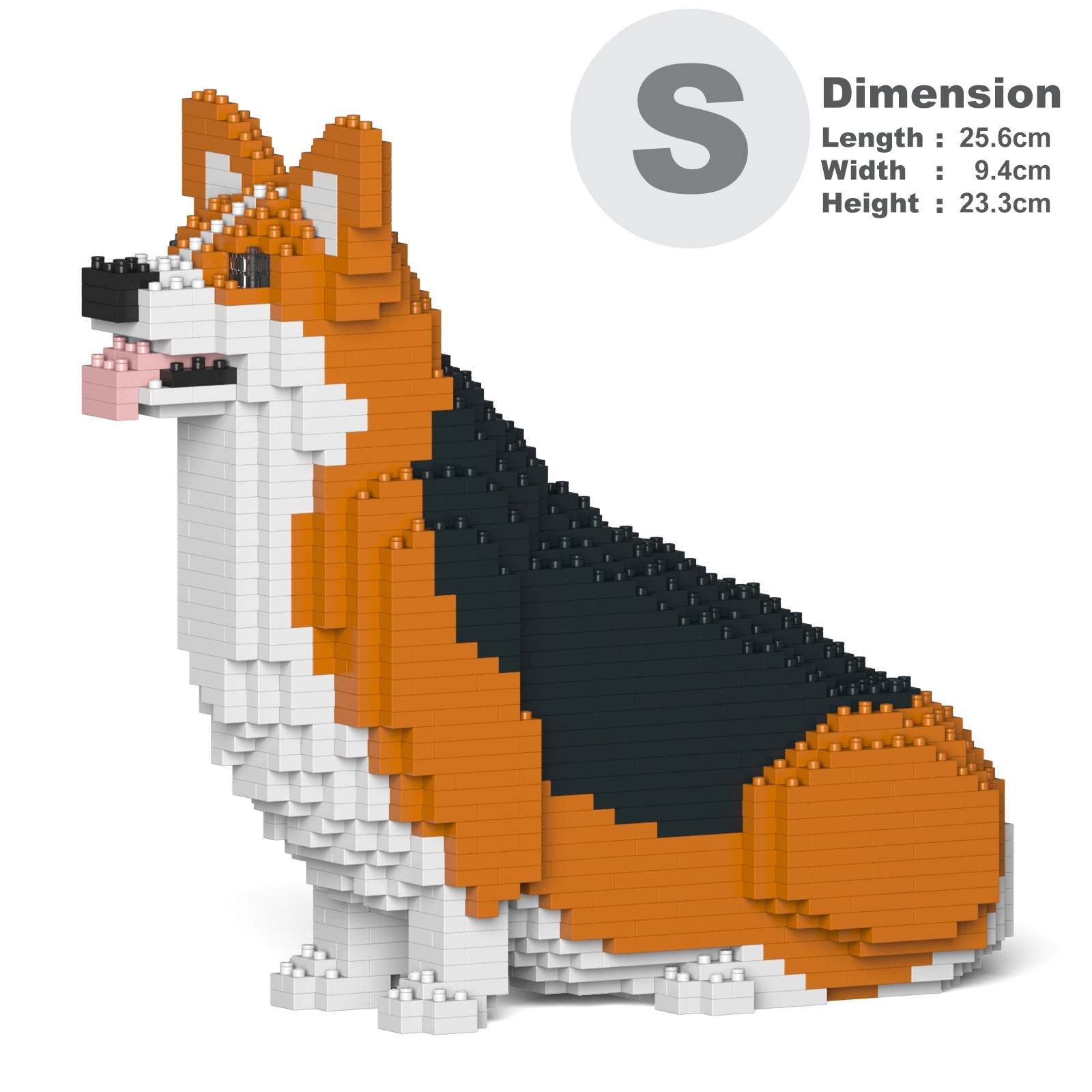 Welsh Corgi Dog Sculptures (JEKCA Lego Brick) DIY Kit - Building Toy ...