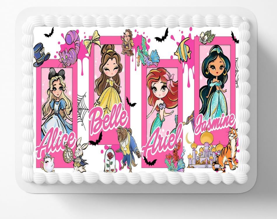 Princess Edible Image Edible Birthday Cake Topper Frosting Sheet Icing ...