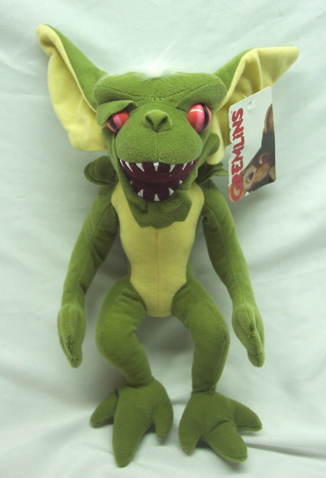 WB Gremlins GREEN STRIPE GREMLIN 12" Plush STUFFED ANIMAL TOY NEW - Other