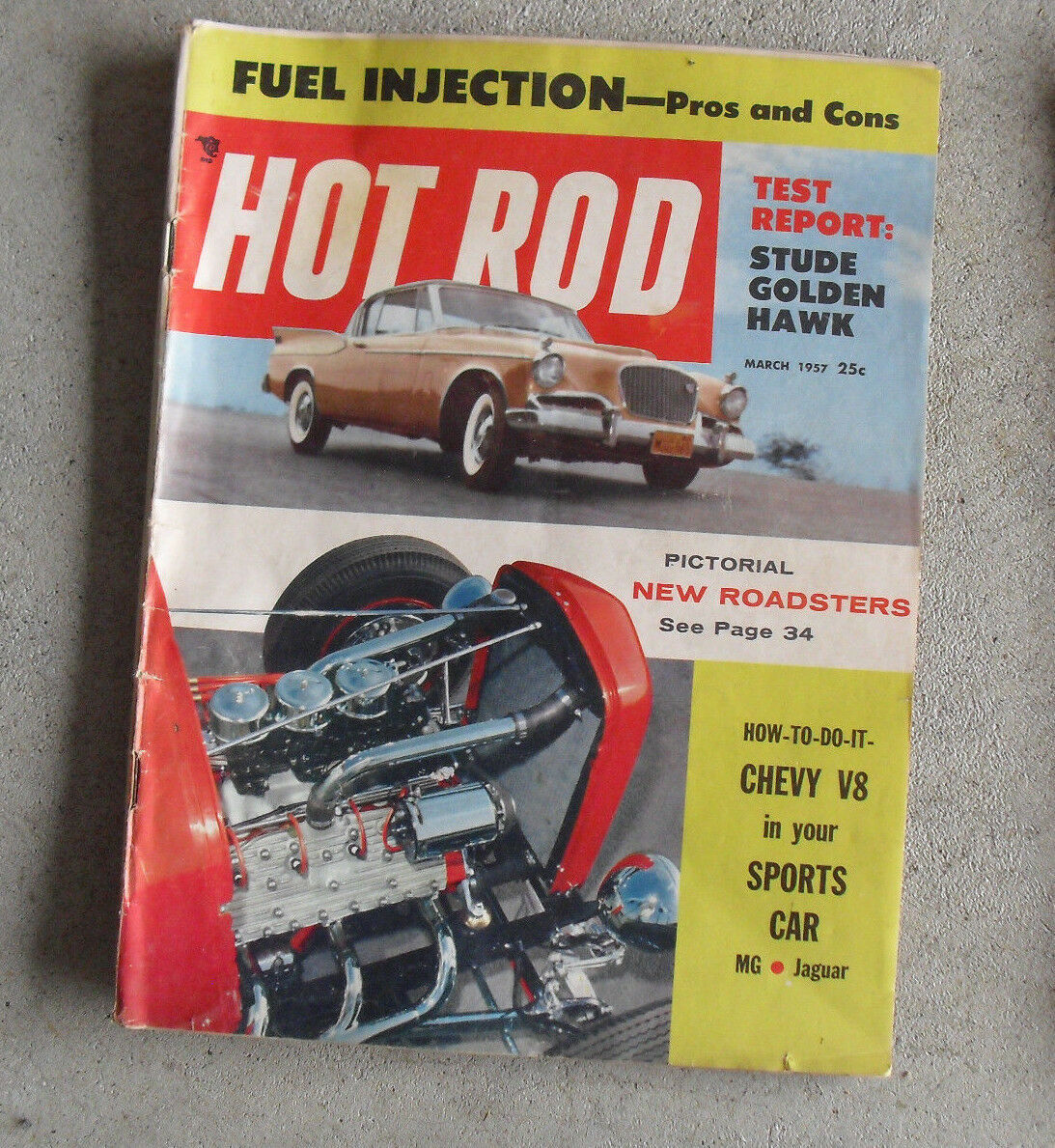 Vintage March 1957 Hot Rod Magazine - Magazines