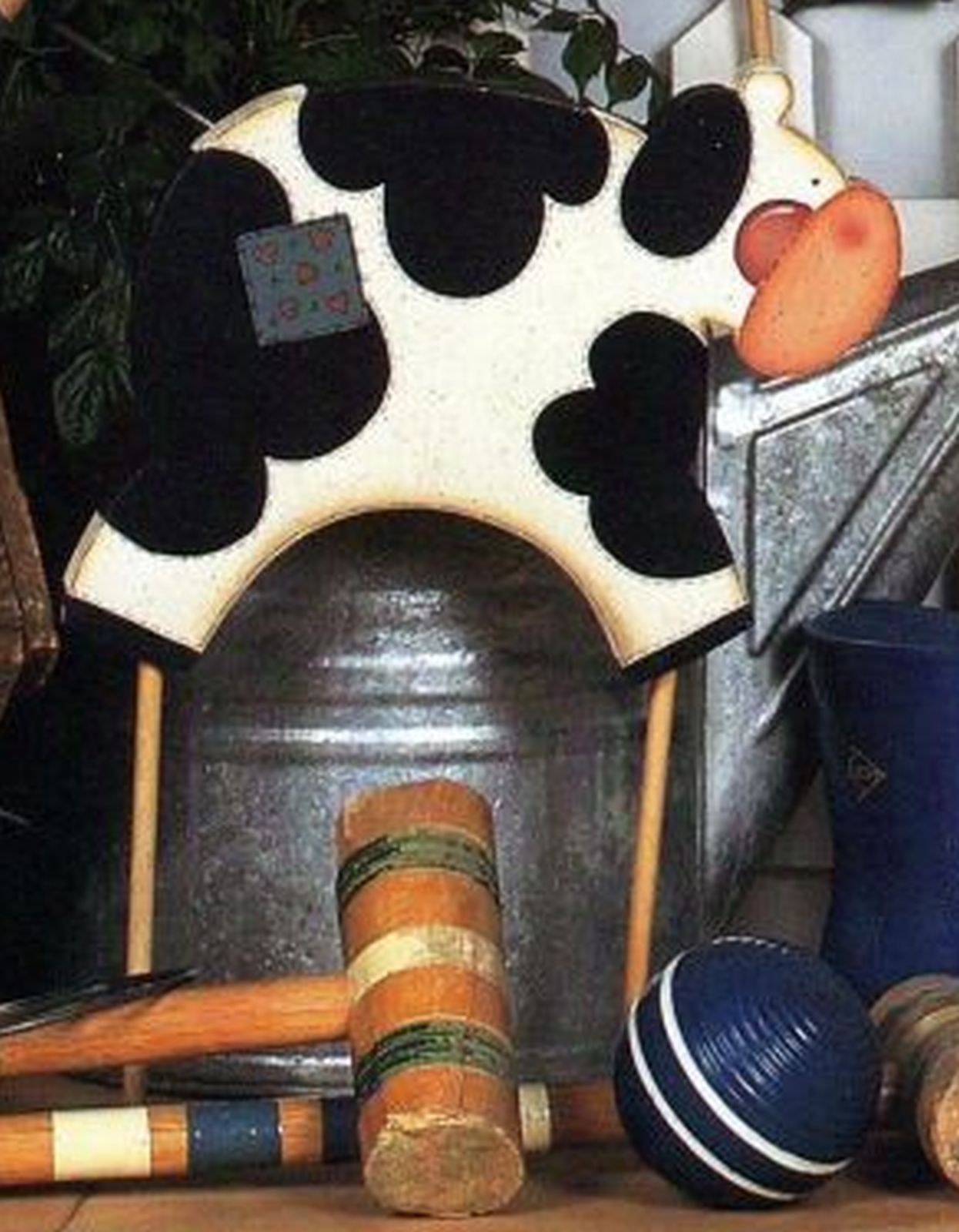 Tole Decorative Painting Checkerboard Farm Country Market Garden L ...