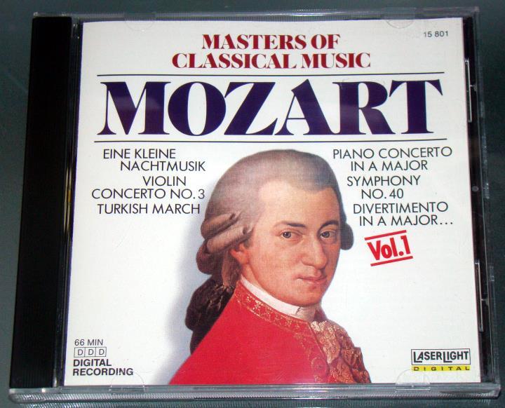 MASTERS OF CLASSICAL MUSIC, VOL.1 - WOLFGANG AMADEUS MOZART - CDs