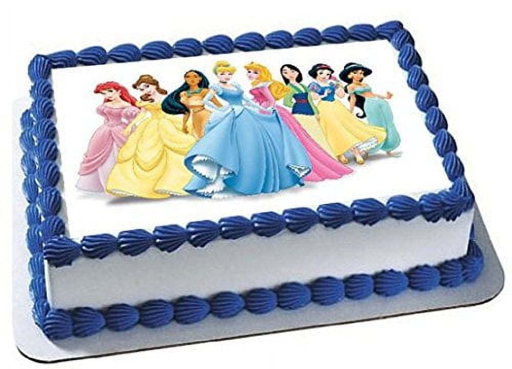 Disney Princesses Edible Image Cake Topper, by Party Poppin Cake Toppin ...