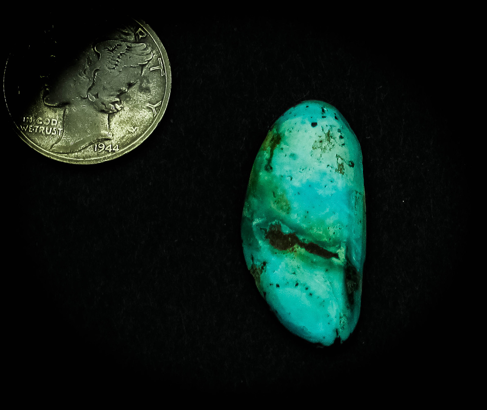 10.5 cwt Rare Vintage Castle Dome AZ SW Turquoise Cabochon - Loose ...