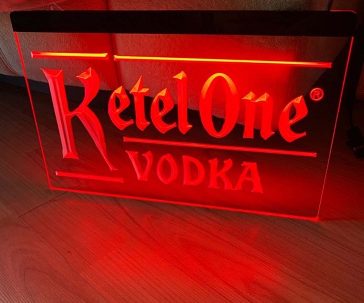 Ketel One Vodka Led Neon Sign Hang Signs, Wall Home Decor, Bar, Pub ...