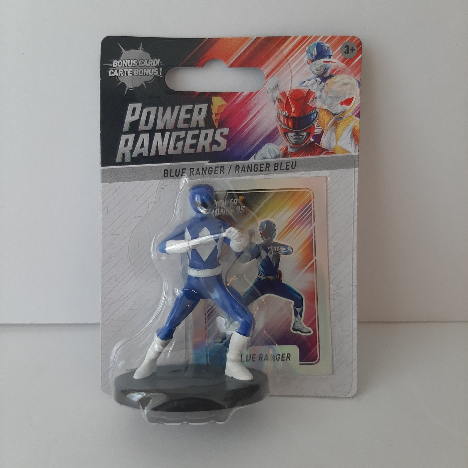 Power Rangers Mini Figure 2.5" With Bonus Card Hasbro Just Play Blue ...
