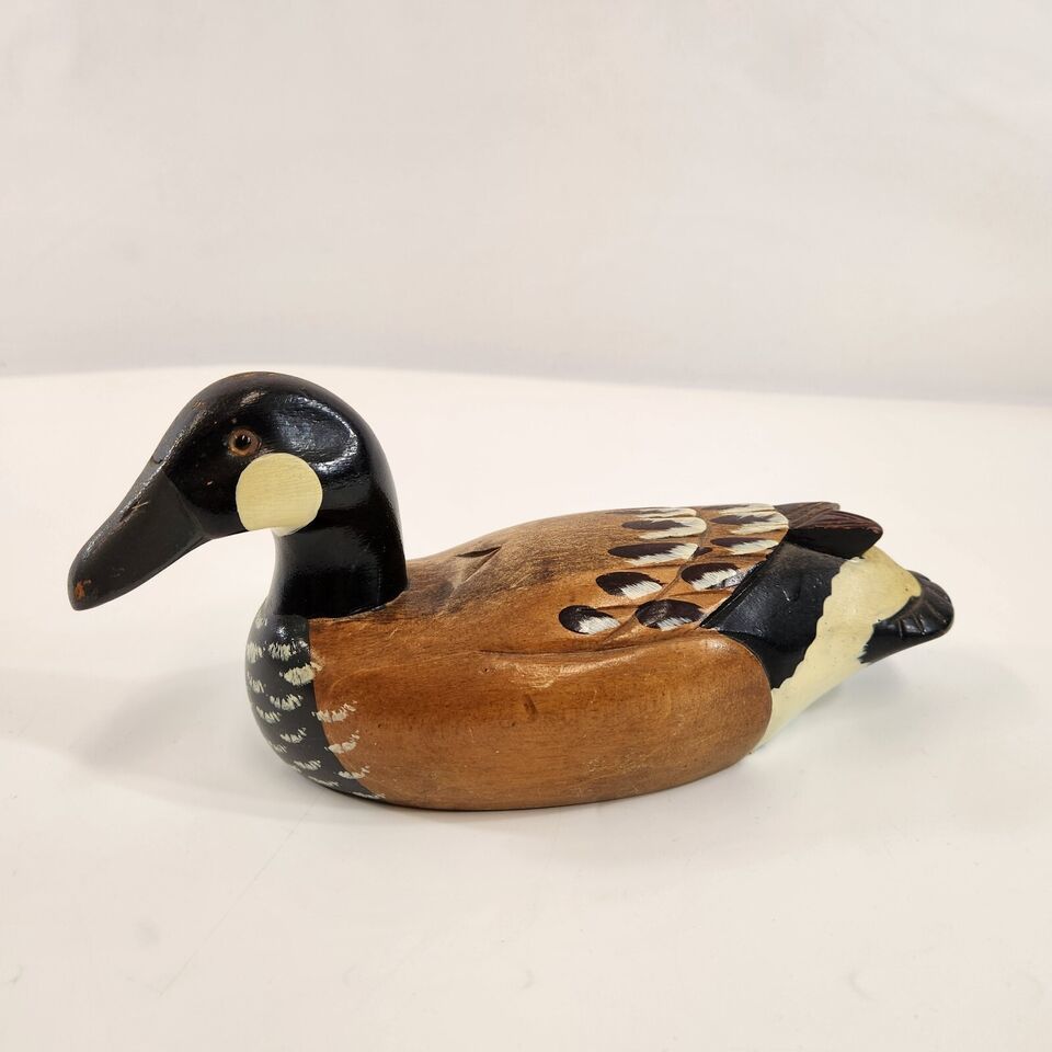 Carved Wooden Duck Decoy Carol Cole Digby Island Hand Painted Signed ...