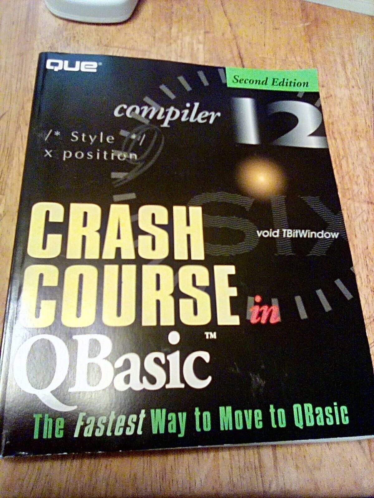 Que Crash Course In Qbasic Second Edition 1994 Vintage Programming Book Adult Learning