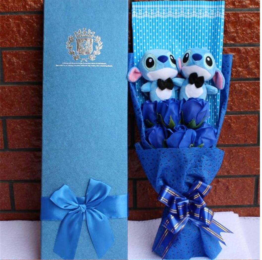 Inspired by Disney Stitch stuffed cartoon bouquet - Fresh Cut Flower ...