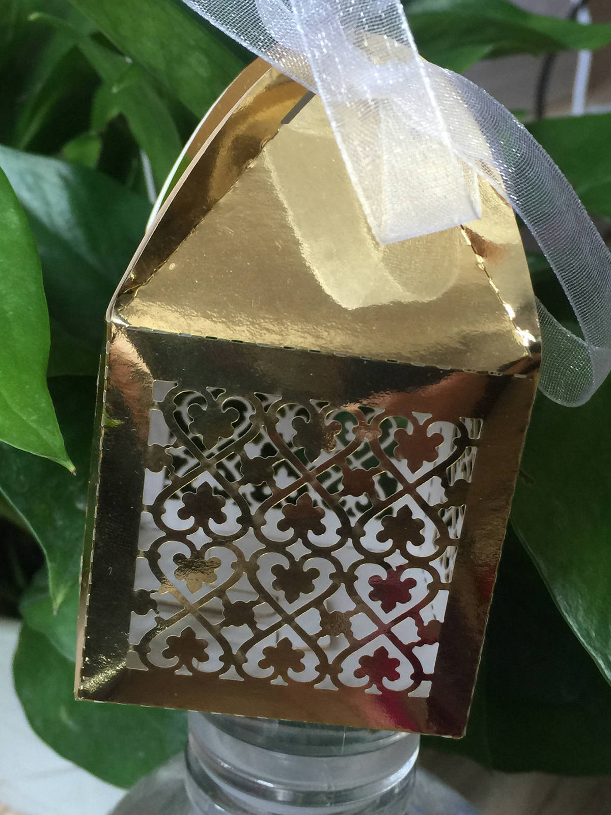 Laser Cut Gift Boxes,100pcs Metallic Gold Wedding Favor Boxes,Chocolate ...