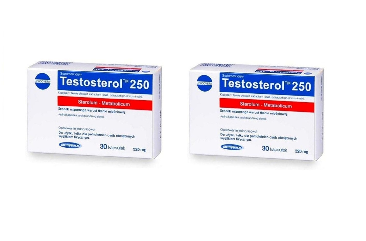 Megabol Testosteroll 250 - 2 pack - 60 cap - Sports Energy & Hydration