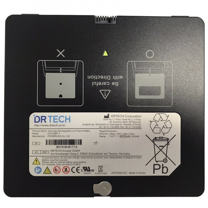 EVS-MBP Battery Replacement EVS-MBP-Y For DRTECH EVS 4343 Detector ...