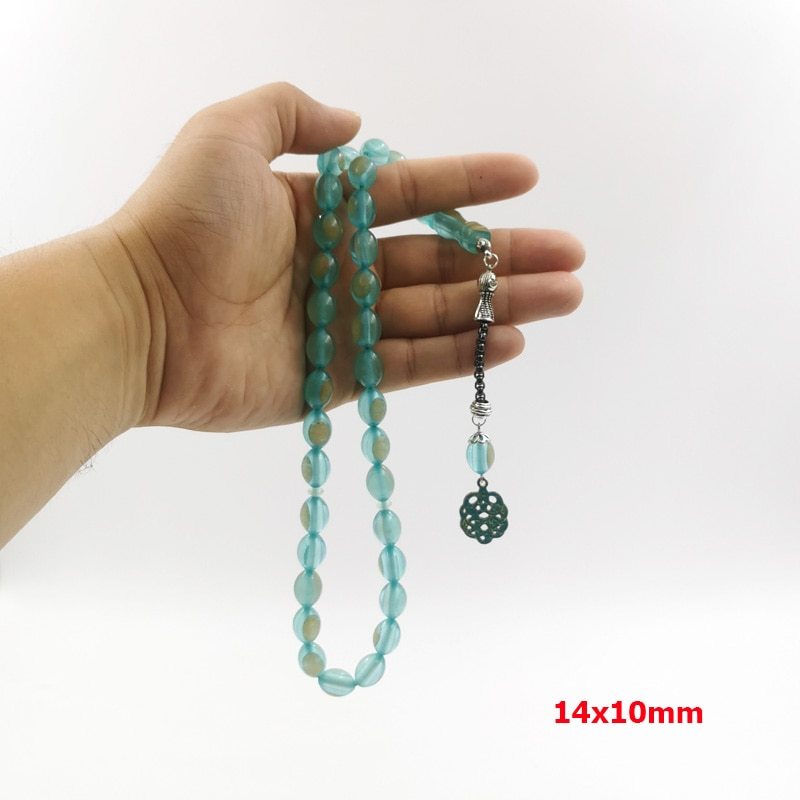 New ResinTasbih Green Luminous Mistak Muslim Rosary Bead bracelet ...