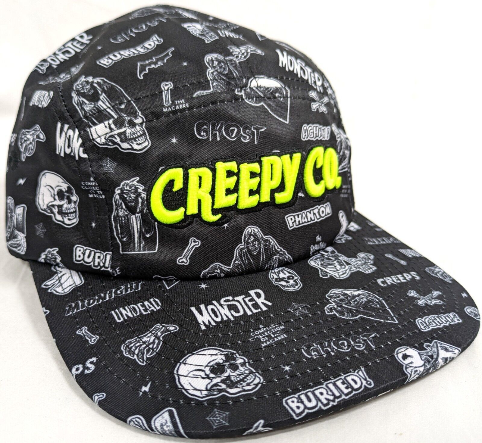 NEW Creepy Co. Vintage Horror Comics 5 PANEL HAT Crypt Monster Ghost ...