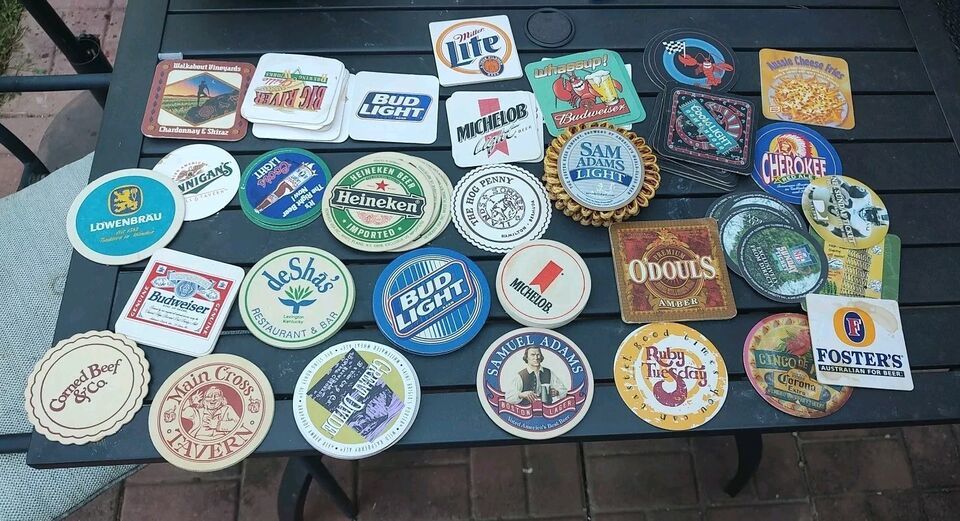 Coasters Budweiser & Bud Light Restaurants Logo Beer Collection 50 ...