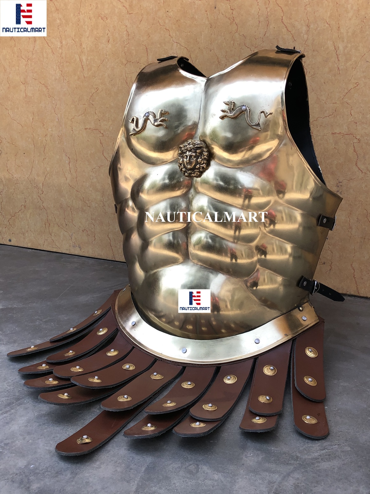 NauticalMart Greek Muscle Armour Halloween Cosplay Costume Medieval ...