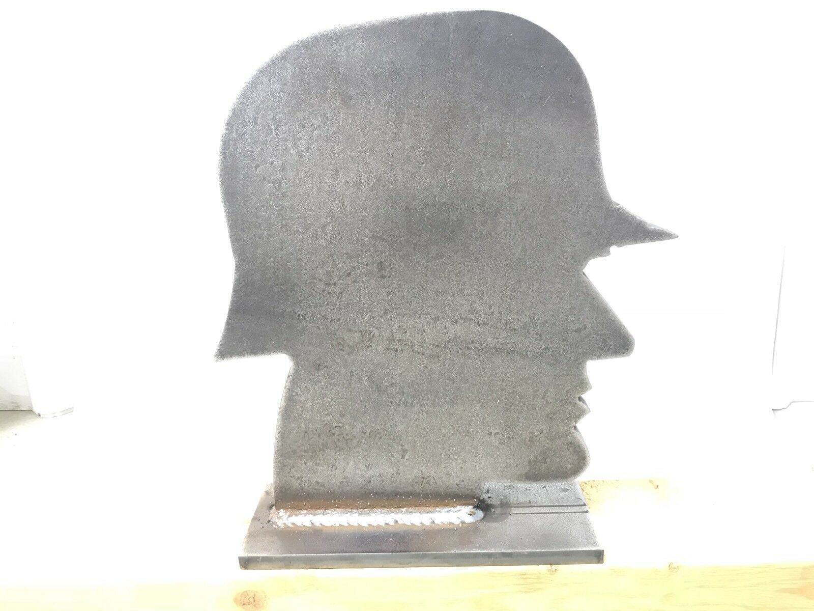 AR500 Nazi Head Silhouette Steel Target Knock-Over 8”X 12”X 3/8 ...