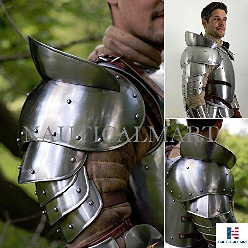 NauticalMart Larp Giant Warrior Pauldrons Armor Costume - Knives ...