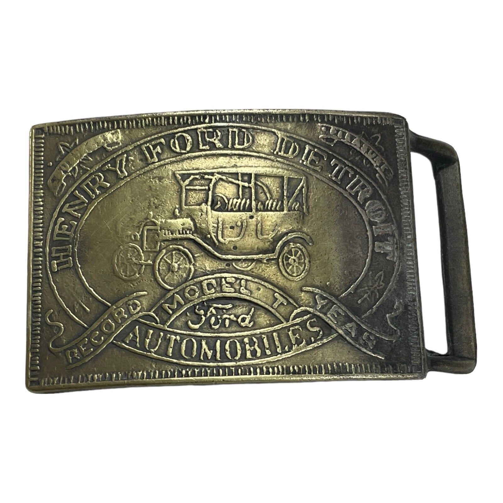 Ford Belt Buckle Henry Ford Model T Detroit Automobiles Lewis Buckles ...