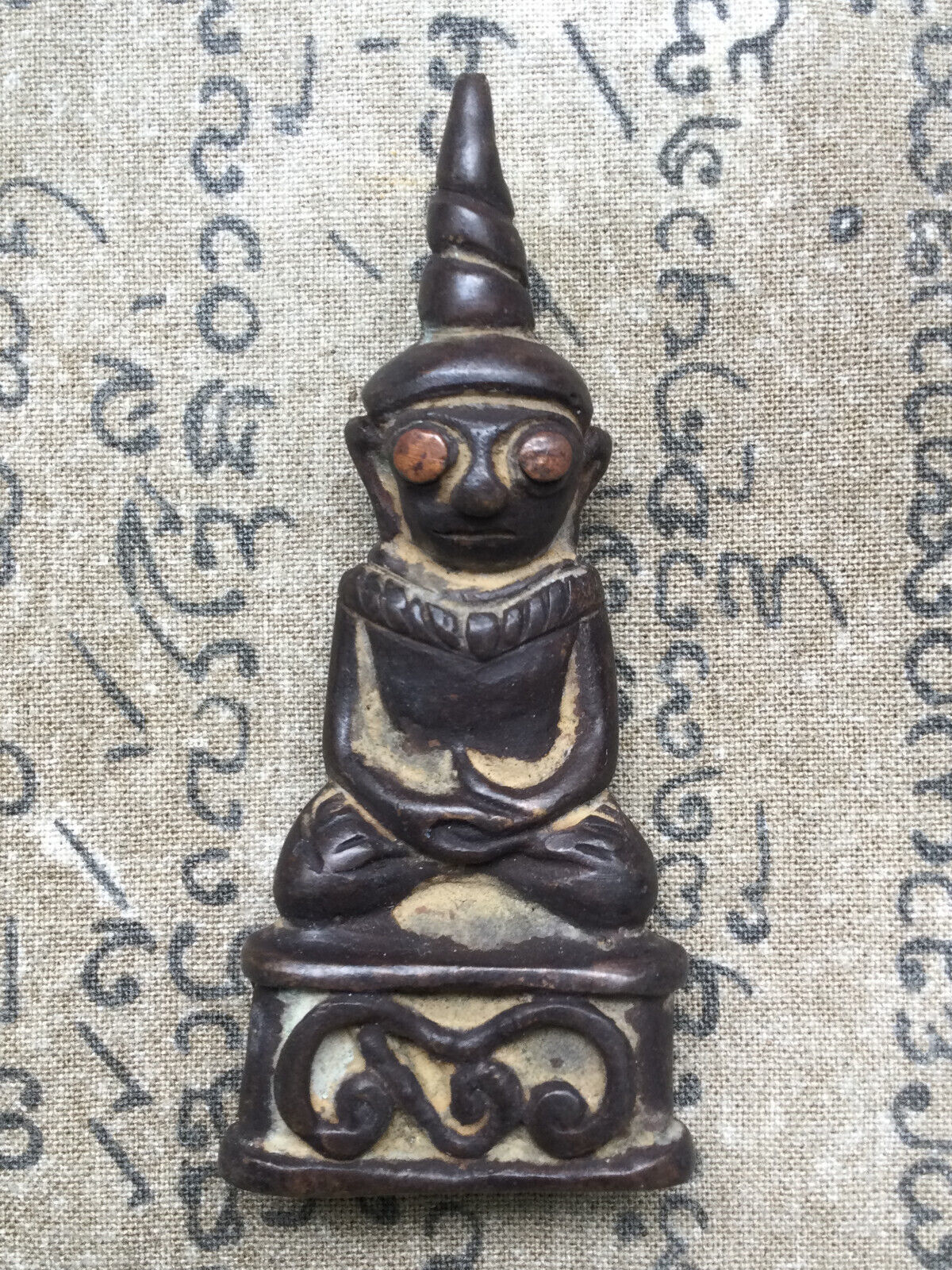 Rare! Phra Ngan Khmer Montra Bucha Good Luck in Business Thai Buddhist ...