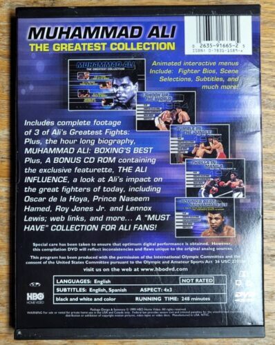 Muhammad Ali The Greatest Collection (DVD 1999 Warner Brothers)Foreman ...
