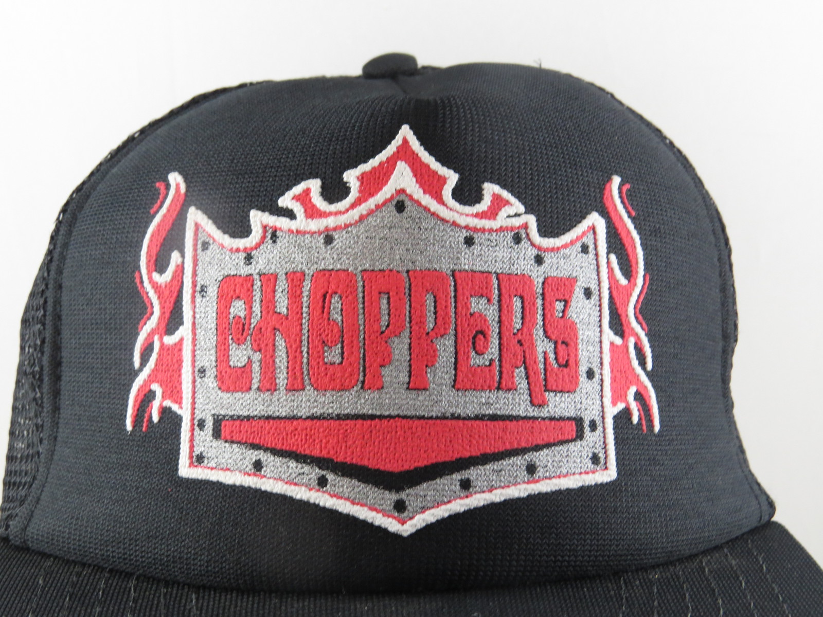 Vintage Screened Trucker Hat - Choppers Motorcyle Big Graphic - Adult ...