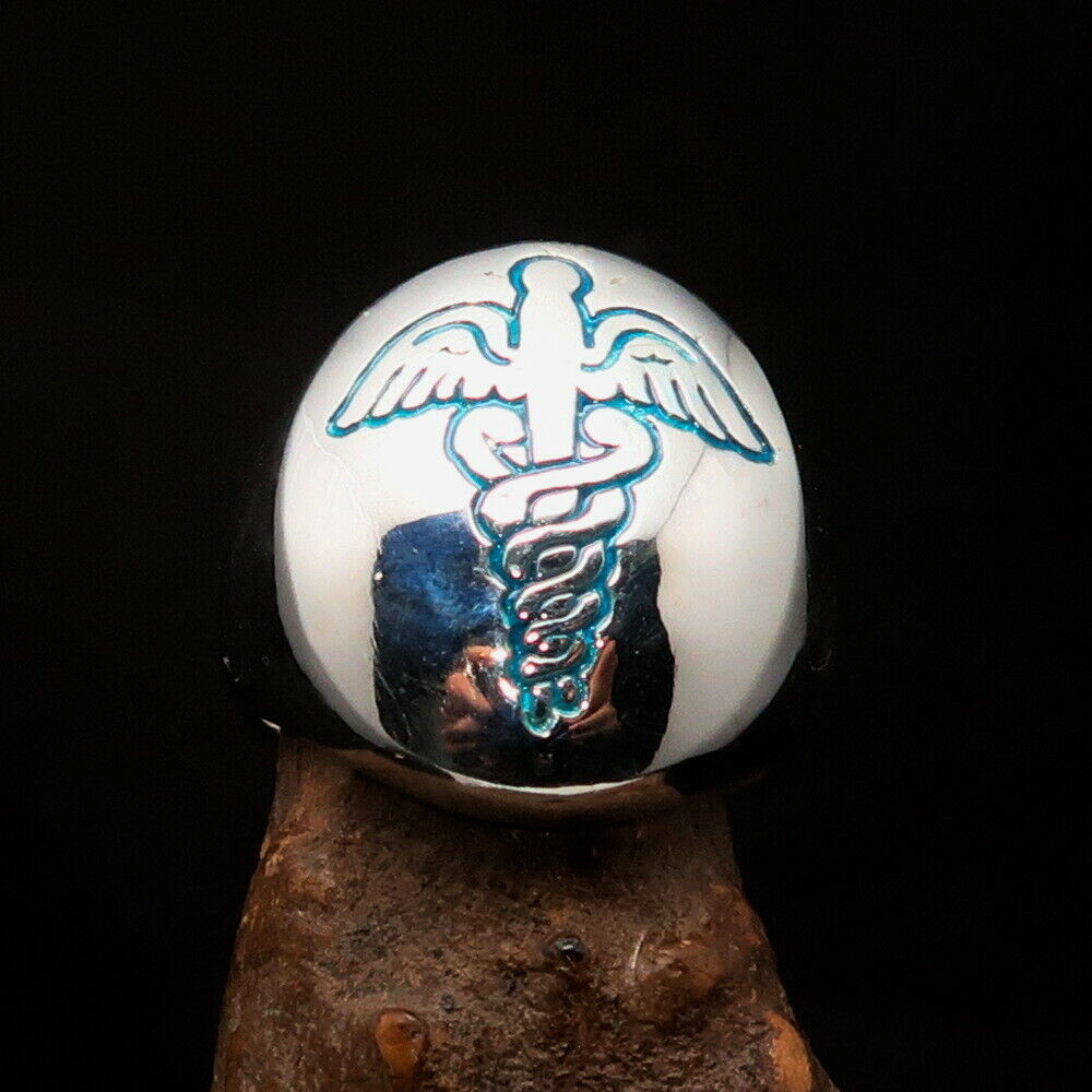 Perfectly crafted Men's Doctor Ring blue Rod and 50 similar items